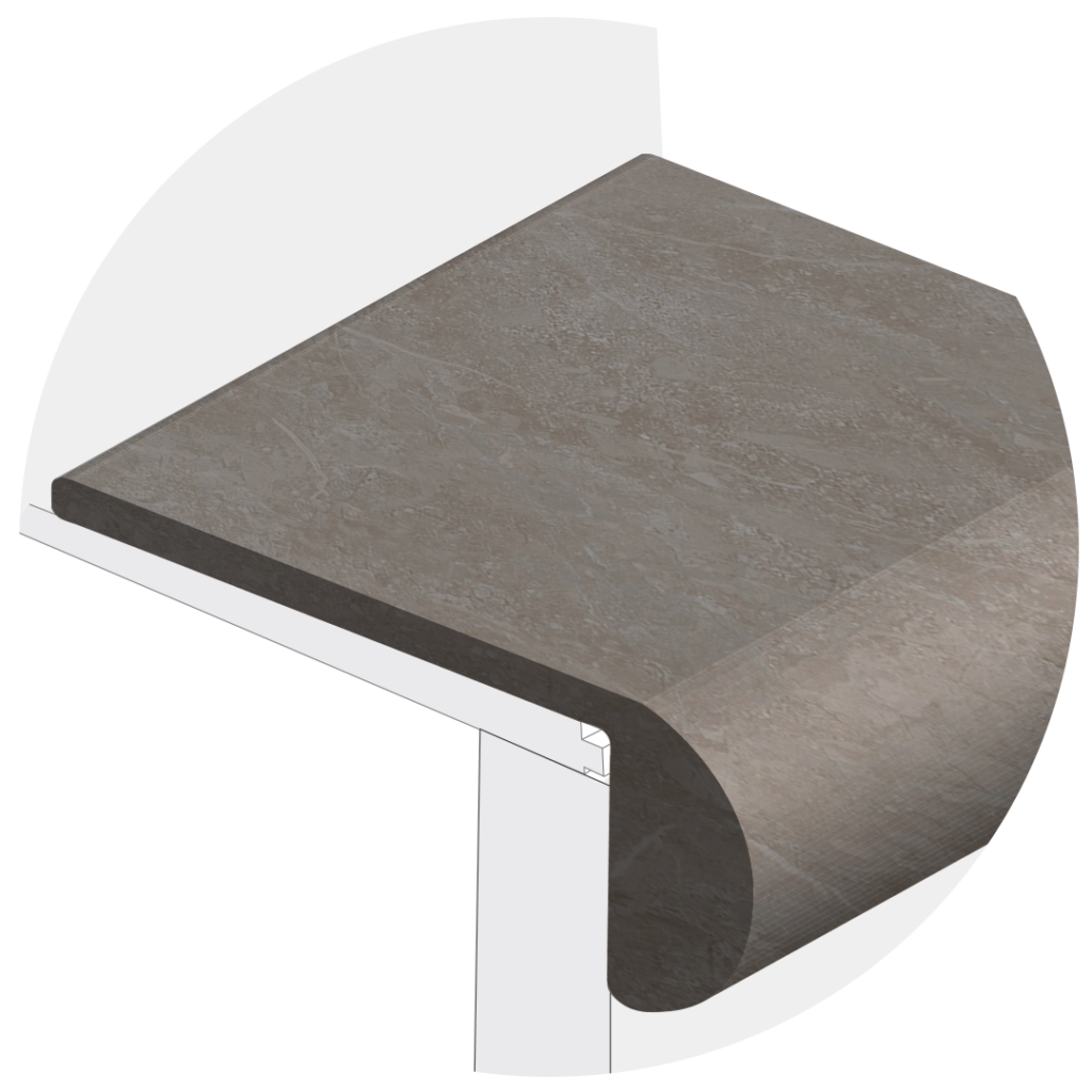 Lucid Stair Nose 298 | Luxury Vinyl Tile Flooring | Powerhold LVT